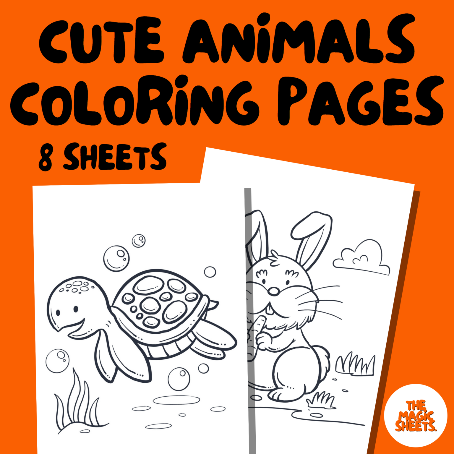 Cute Animals Coloring Activity Sheets for Kids | Made By Teachers