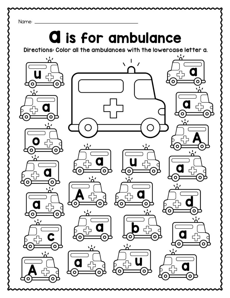 Find Alphabet Recognition Worksheets | Made By Teachers