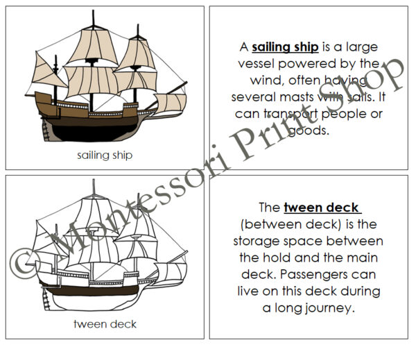 Parts of a Sailing Ship Book - Montessori Nomenclature | Made By Teachers