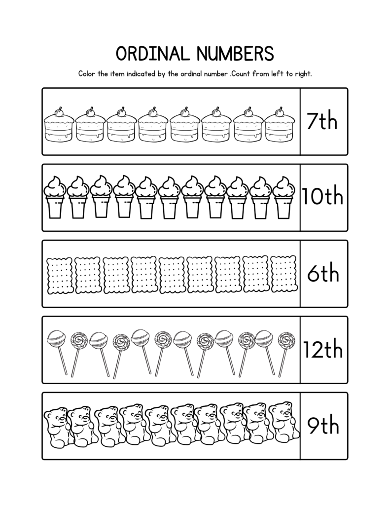 Ordinal Numbers Worksheets | Made By Teachers