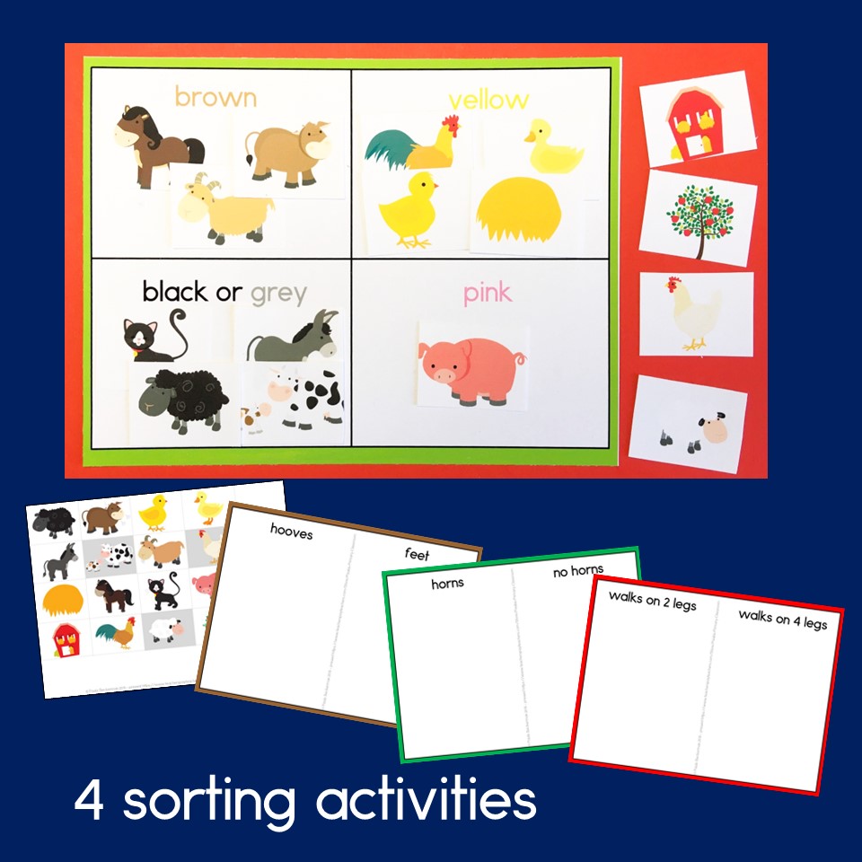 Farm Math with Sorting, Graphing and Venn Diagram | Made By Teachers