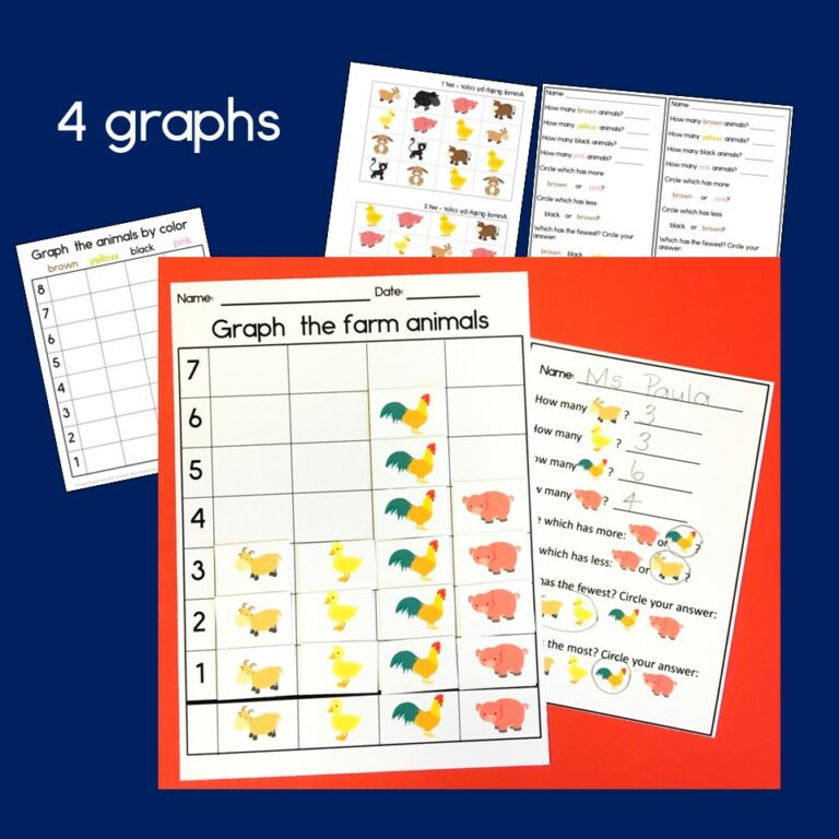 Farm Math with Sorting, Graphing and Venn Diagram | Made By Teachers