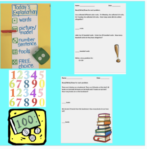 MATH WORD PROBLEMS- ADD/SUBTRACT/MULTISTEP WORKSHEETS FOR 1ST-2ND GRADE ...