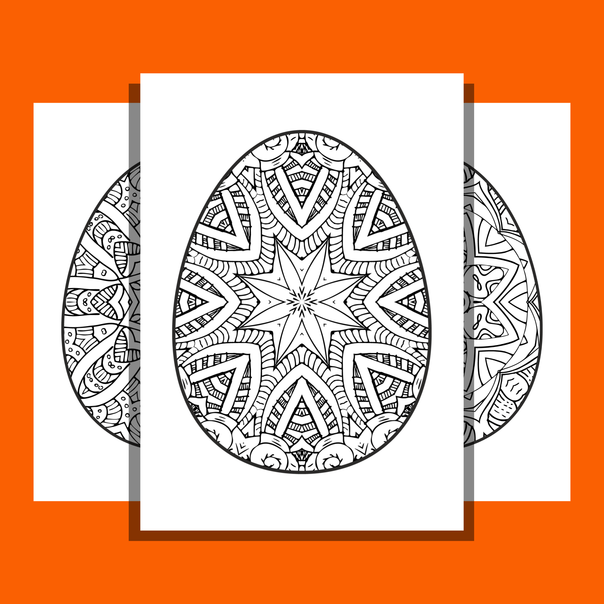 Easter Eggs Mandala Coloring Sheets | Made By Teachers