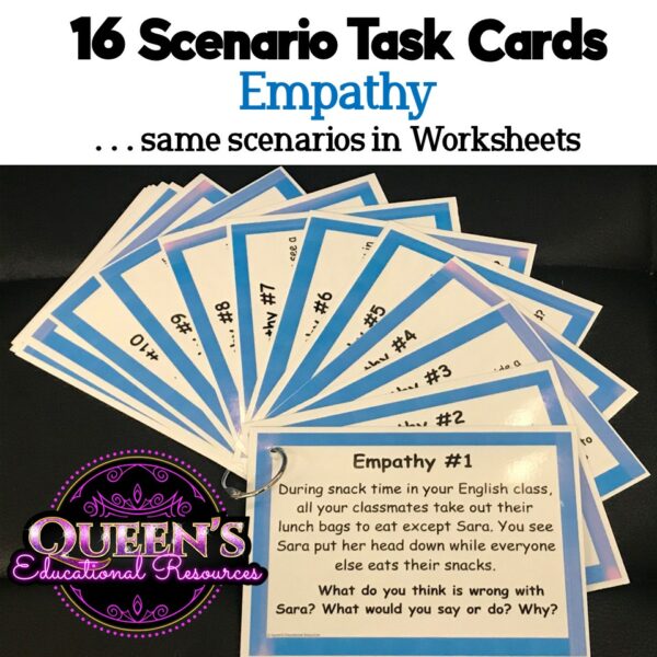 Empathy Scenario Task Cards and Worksheets | Made By Teachers