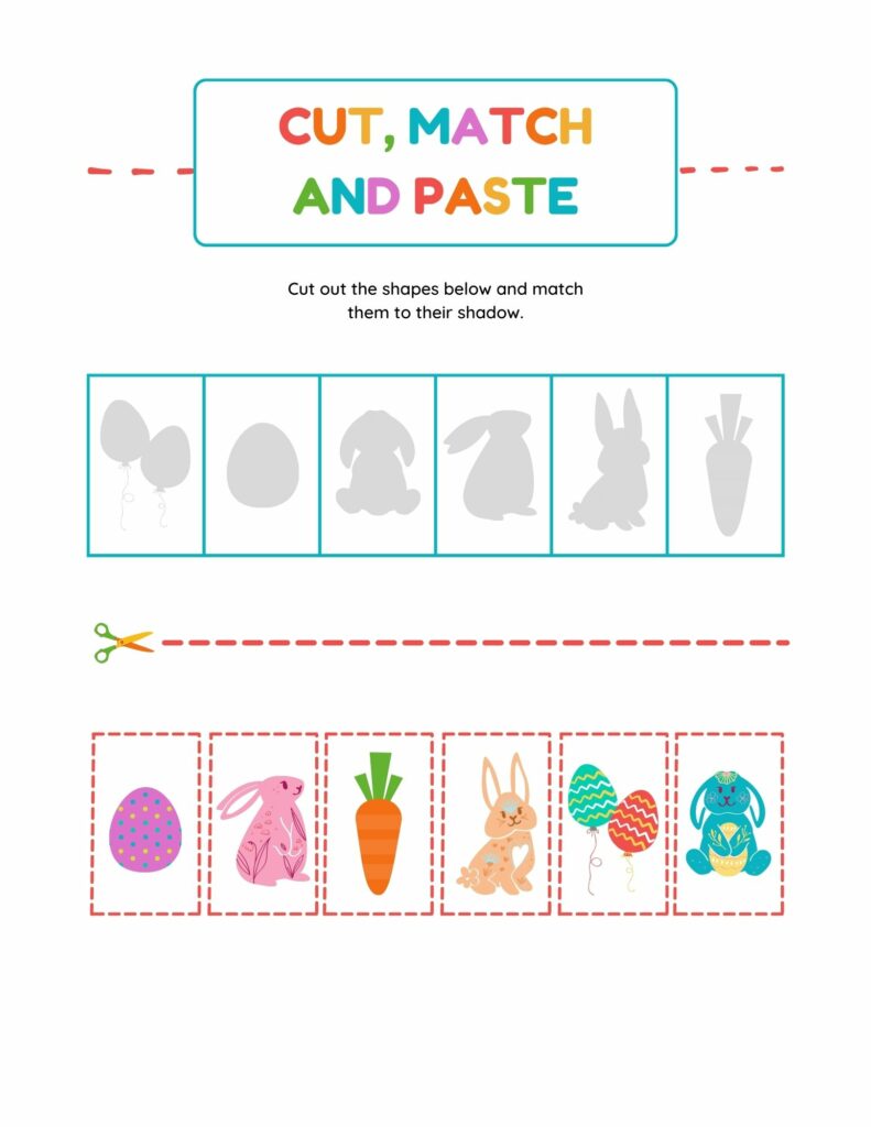 Easter Cut And Paste For Kids | Made By Teachers