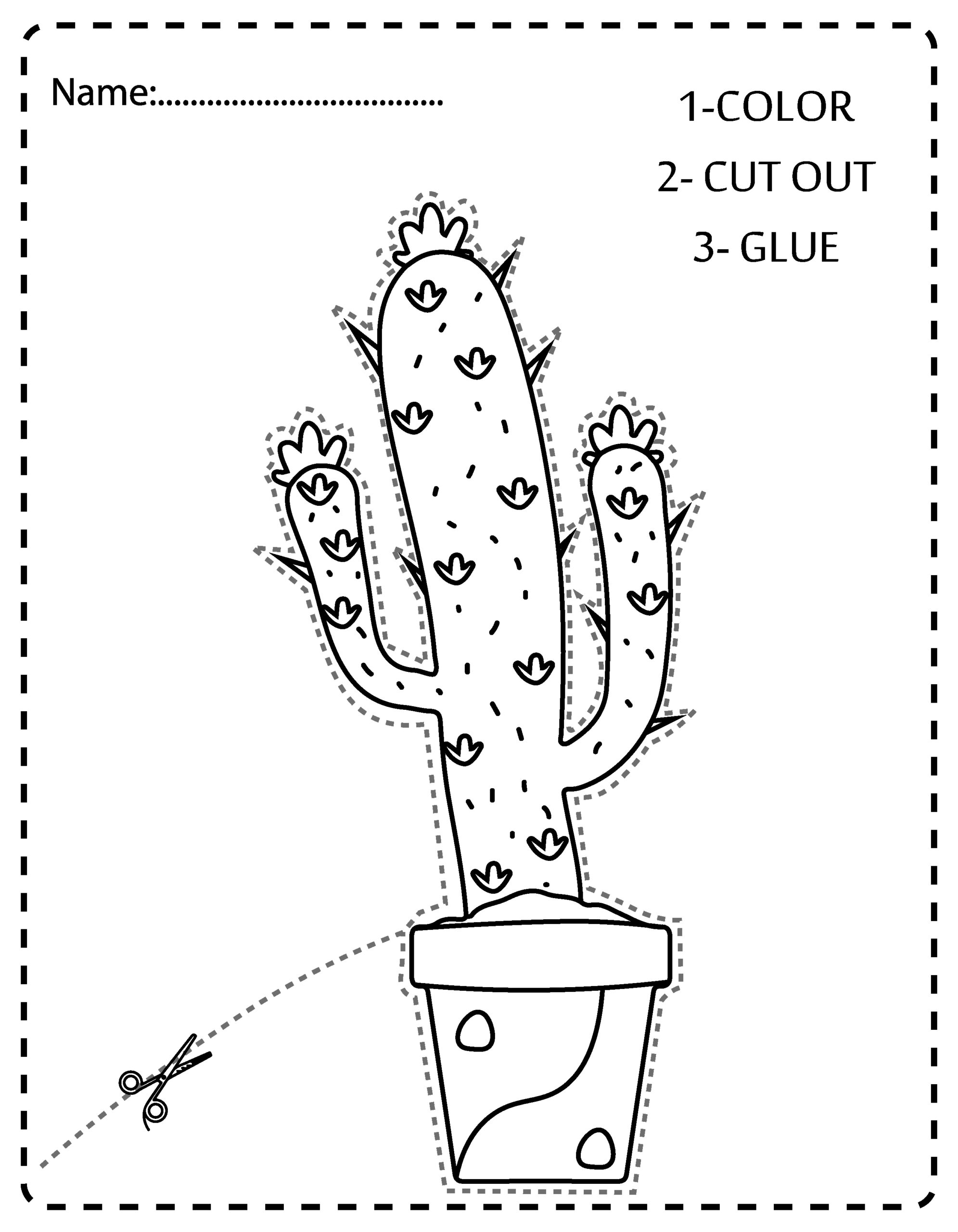 Houseplants Scissor Skills For Kids | Made By Teachers