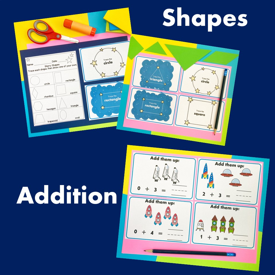 Space Math | Outer Space Activities Number Measurement Shape Adding ...