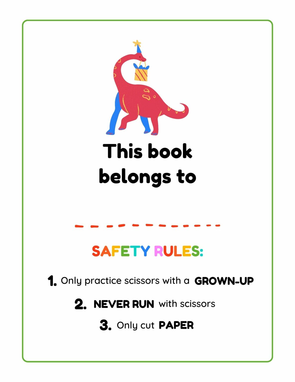 Cut and Paste Dinosaur Activity Book For Kids | Made By Teachers