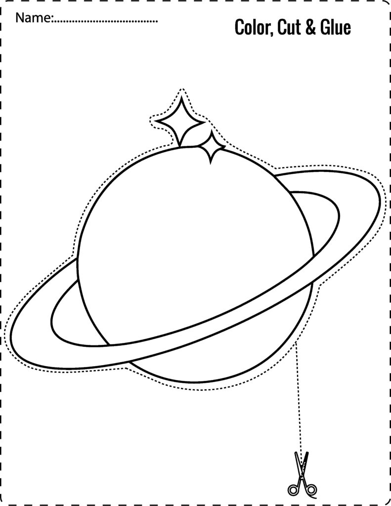 Space Scissor Skills For Kids | Made By Teachers