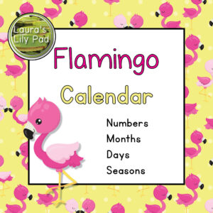 Flamingo Tropical Calendar Set | Made By Teachers