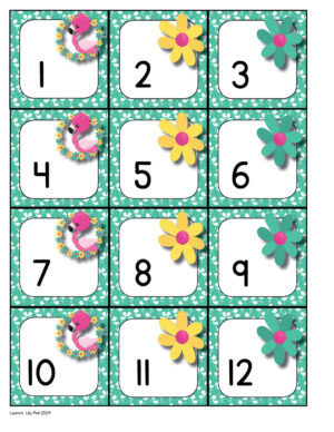 Flamingo Tropical Calendar Set | Made By Teachers