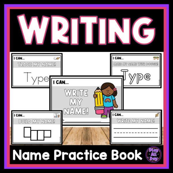 EDITABLE Name Book | Name Printing Practice | Made By Teachers
