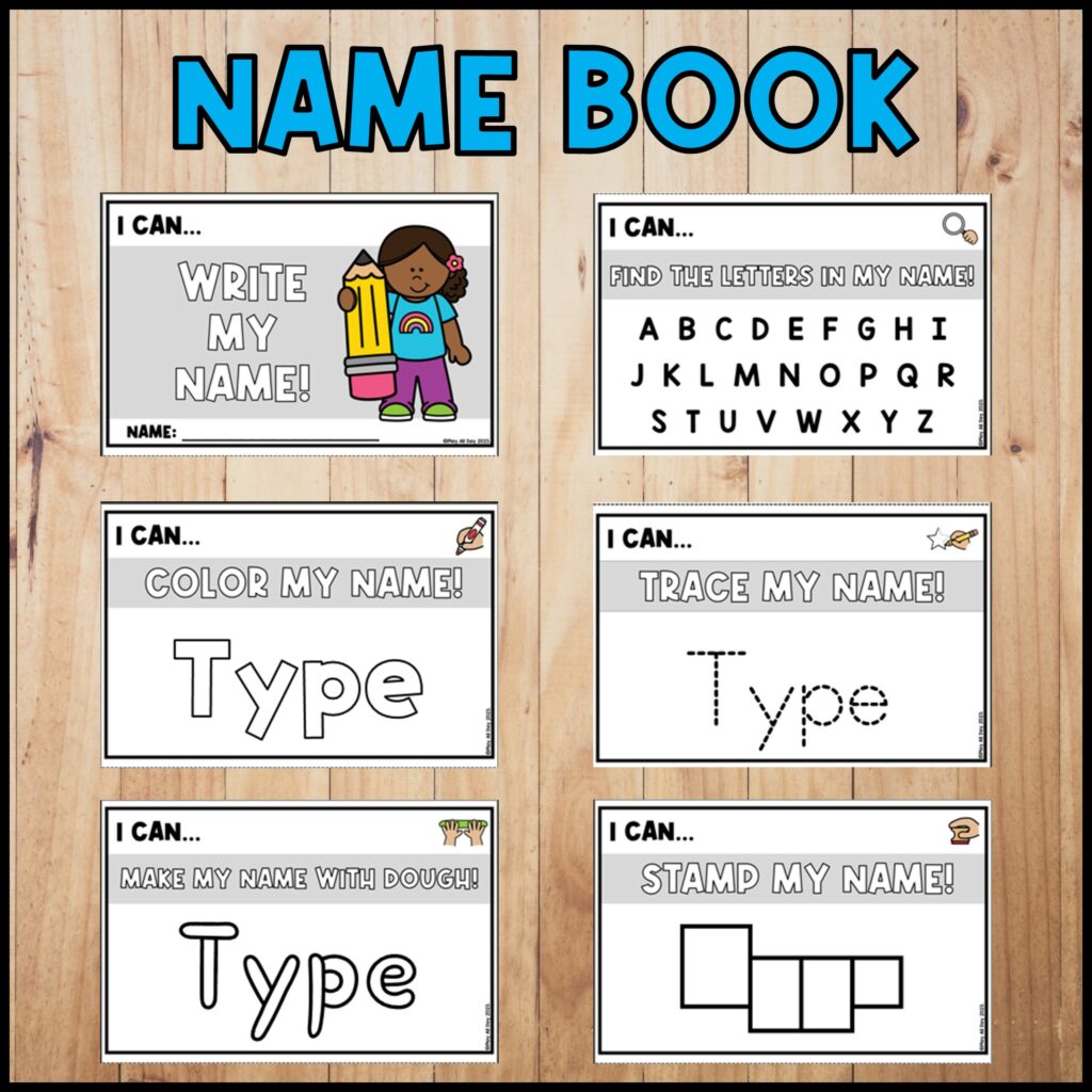 EDITABLE Name Book | Name Printing Practice | Made By Teachers