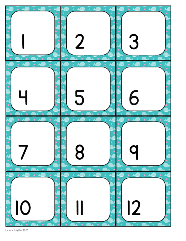 Whales Calendar Set | Made By Teachers
