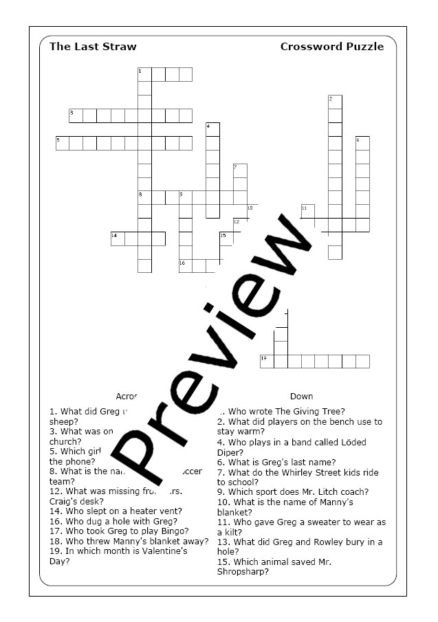 Jeff Kinney "The Last Straw" worksheets | Made By Teachers