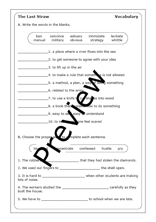 Jeff Kinney "The Last Straw" worksheets | Made By Teachers