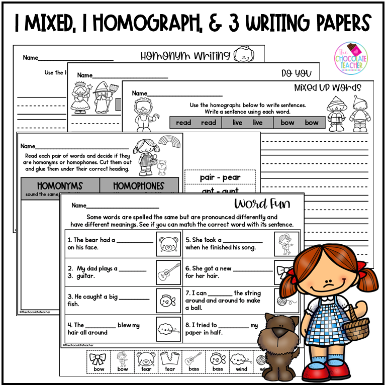 Homonyms and Homophones Grammar Worksheets | Made By Teachers