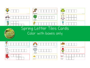 Spring Word Letter Tiles Cards | Made By Teachers