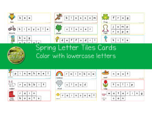 Spring Word Letter Tiles Cards | Made By Teachers
