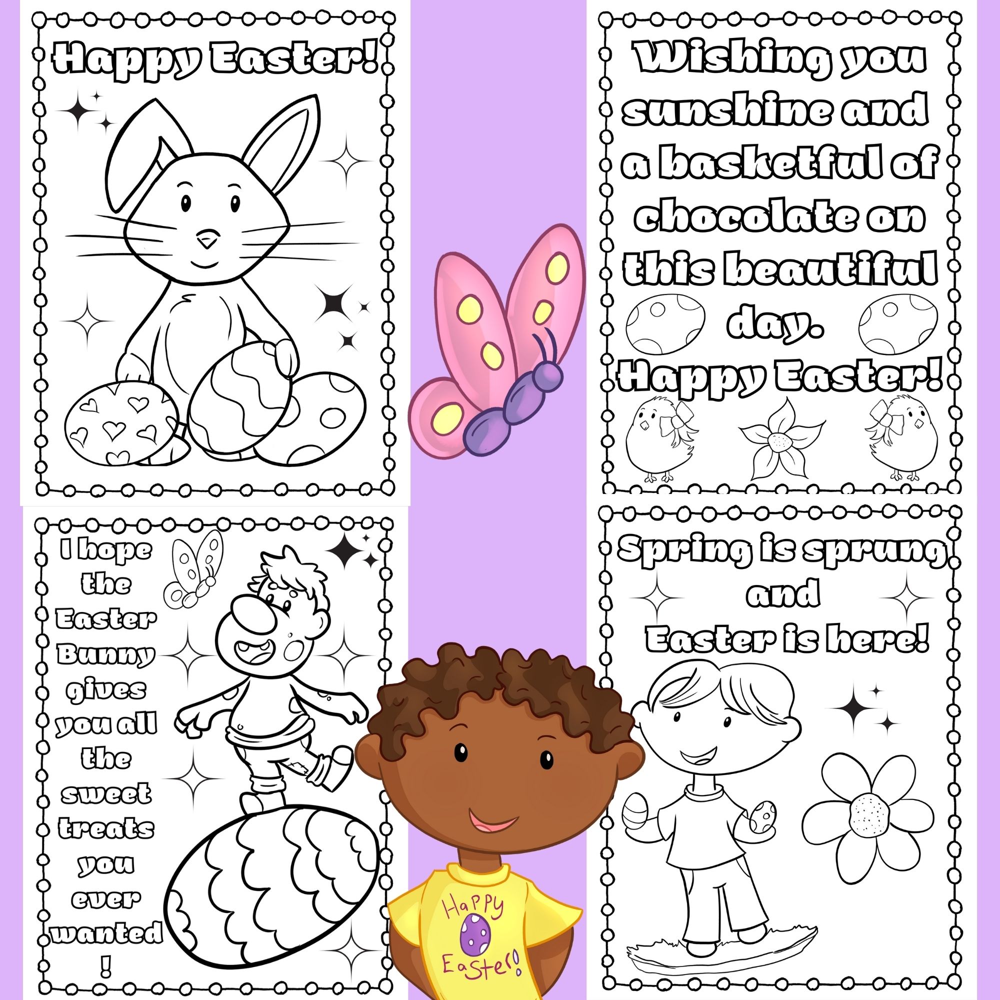 Easter Coloring Pages with Inspirational Quotes | Made By Teachers