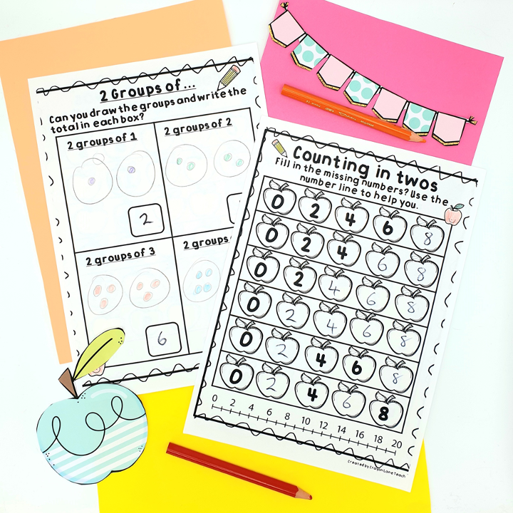 Multiplication Bundle Multiply by 2, 5 & 10 Worksheets 1st Grade 2nd ...