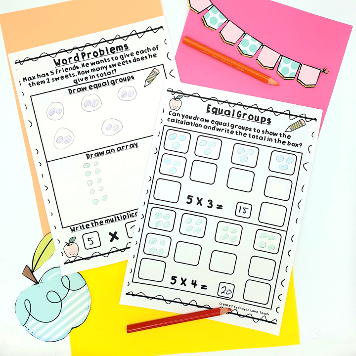 Multiplication Bundle Multiply by 2, 5 & 10 Worksheets 1st Grade 2nd ...