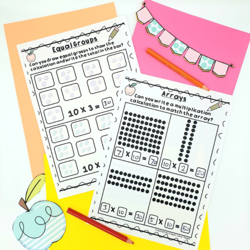 Multiplication Bundle Multiply by 2, 5 & 10 Worksheets 1st Grade 2nd ...
