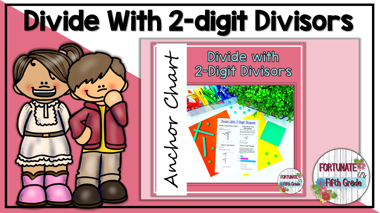 Math Anchor Chart - Divide with 2-Digit Divisors | Made By Teachers