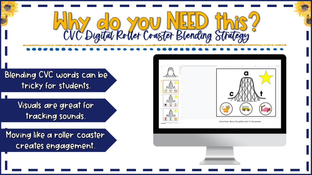 Digital CVC Blending Strategy: Roller Coaster | Made By Teachers
