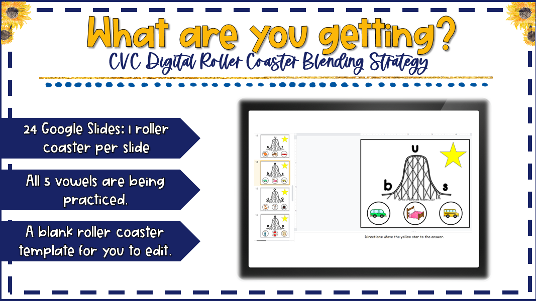 Digital CVC Blending Strategy: Roller Coaster | Made By Teachers