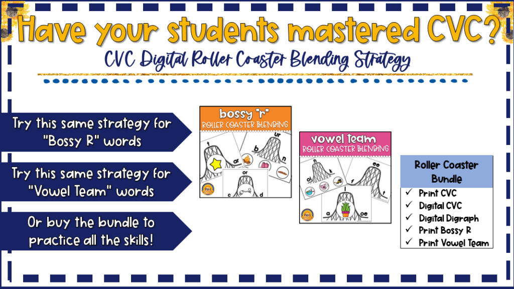 Digital CVC Blending Strategy: Roller Coaster | Made By Teachers