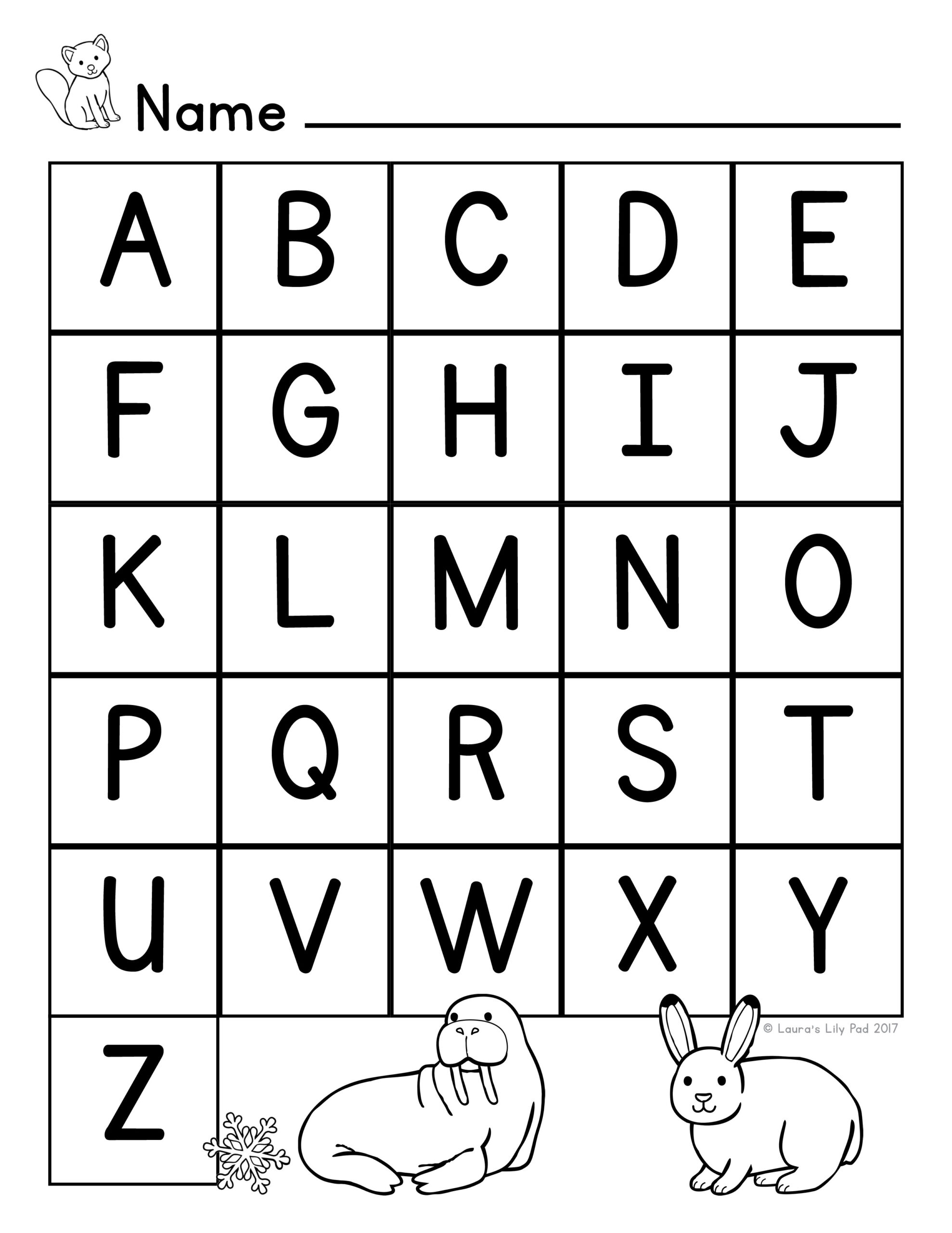 Arctic Alphabet Centers - Made By Teachers