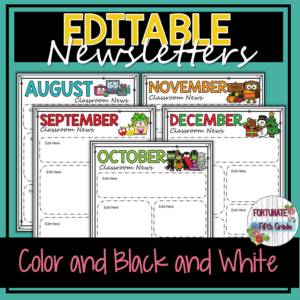 Editable Monthly Newsletter - BUNDLE | Made By Teachers