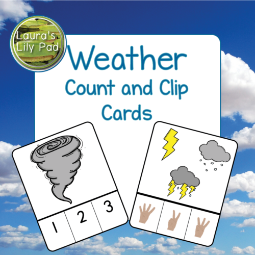 Weather Count and Clip Cards | Made By Teachers