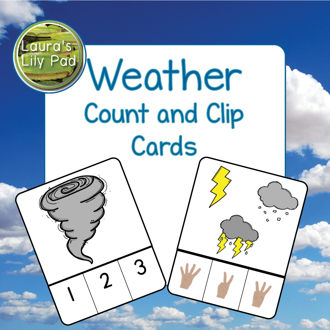 Weather Count and Clip Cards | Made By Teachers