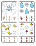 Weather Count and Clip Cards | Made By Teachers