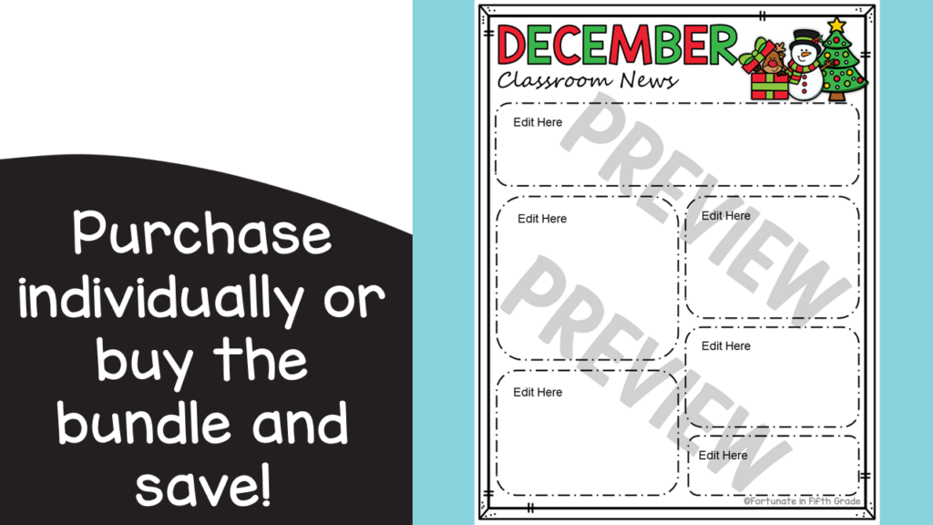 Editable Monthly Newsletter - BUNDLE | Made By Teachers