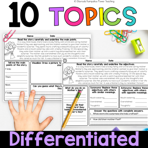 Spring Reading Comprehension Questions and Fluency Practice May | Made ...