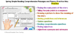 Spring Reading Comprehension Questions and Fluency Practice May | Made ...