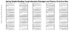 Spring Reading Comprehension Questions and Fluency Practice May | Made ...