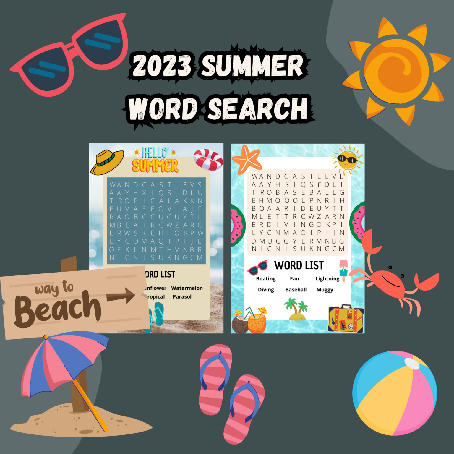 2023 summer word search | Made By Teachers