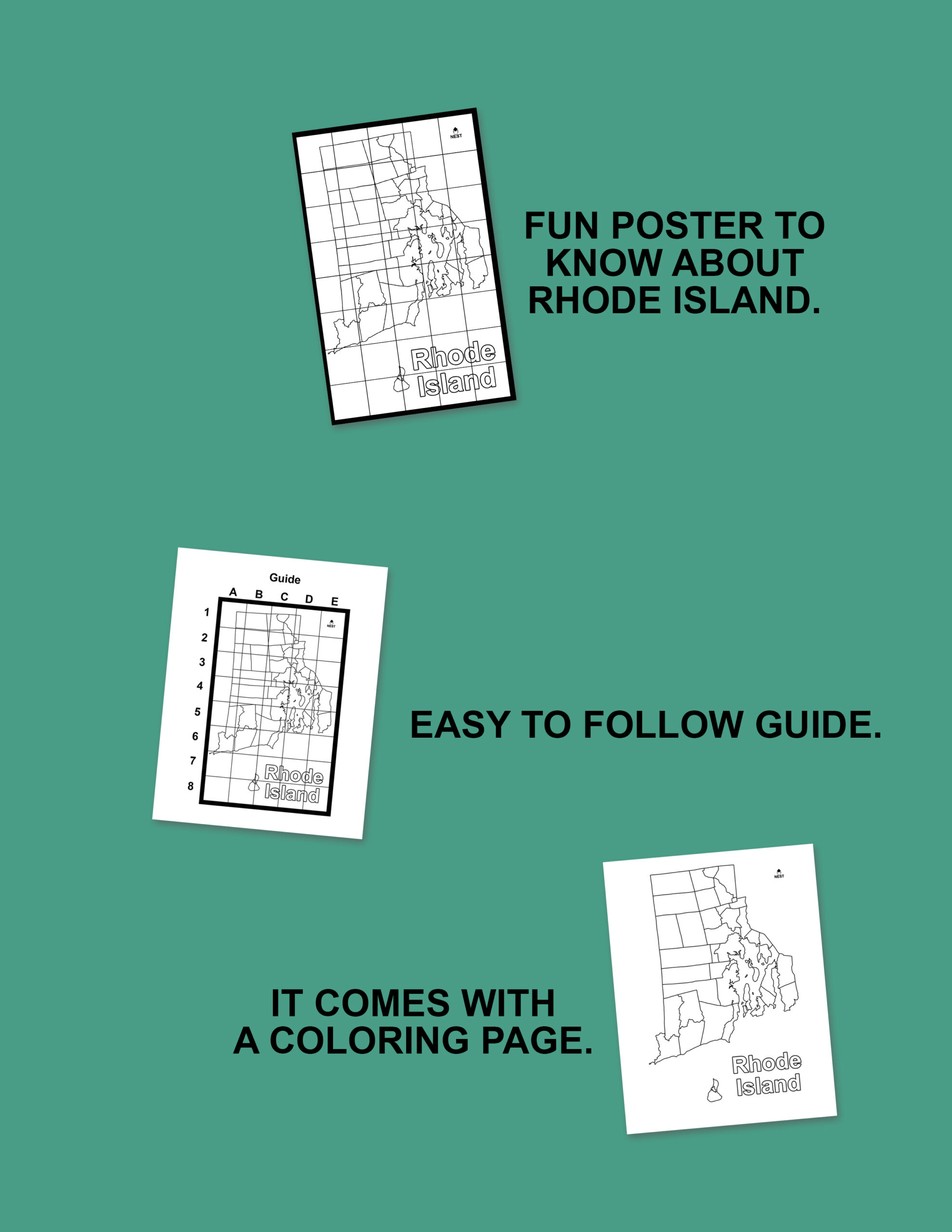 Rhode Island Map Collaboration Poster | Made By Teachers