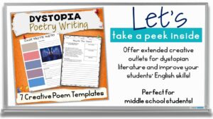 Dystopia Poetry Writing Activities - Dystopian Poem Print and Digital ...