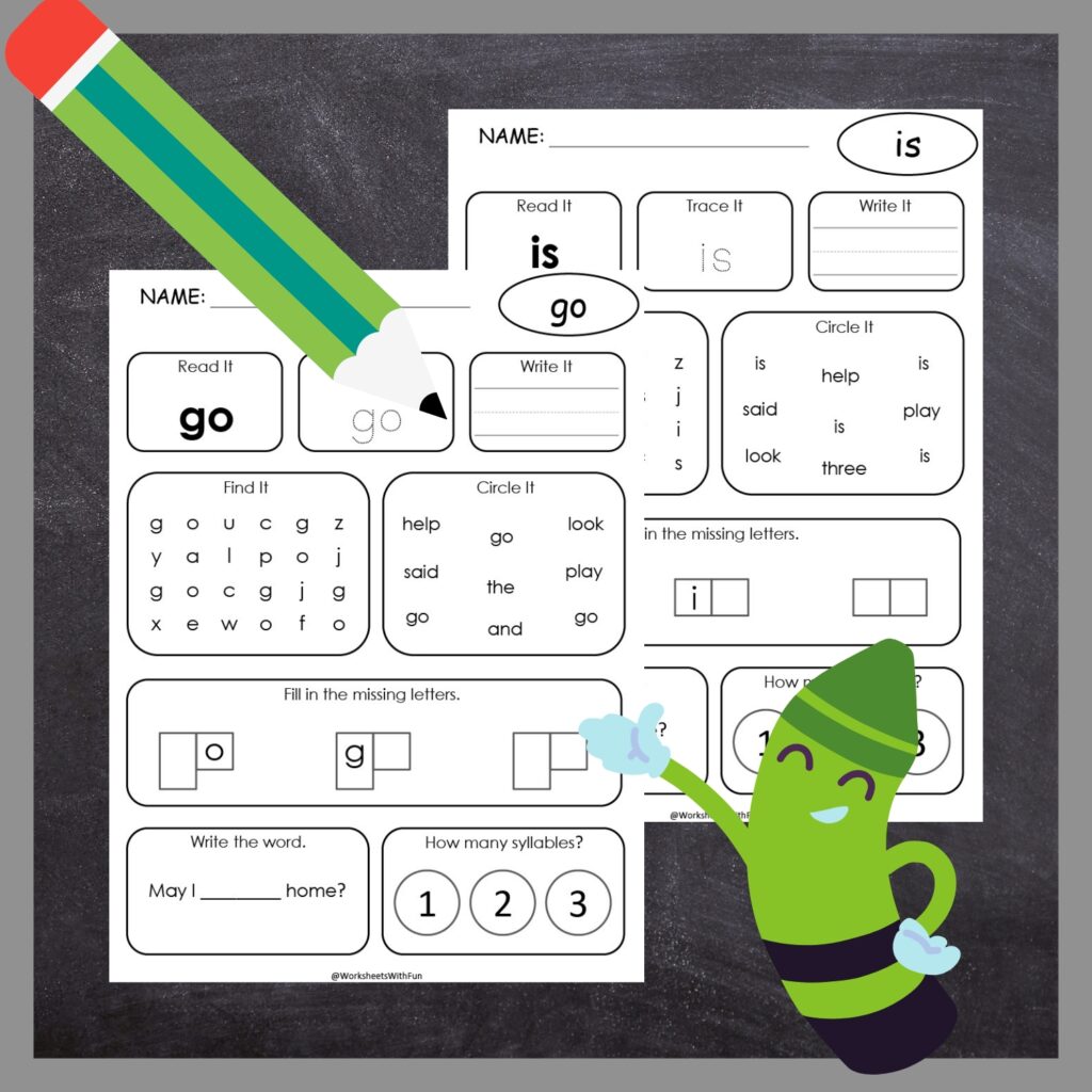 Sight Word Worksheets for Kindergarten - 40 Pages | Made By Teachers