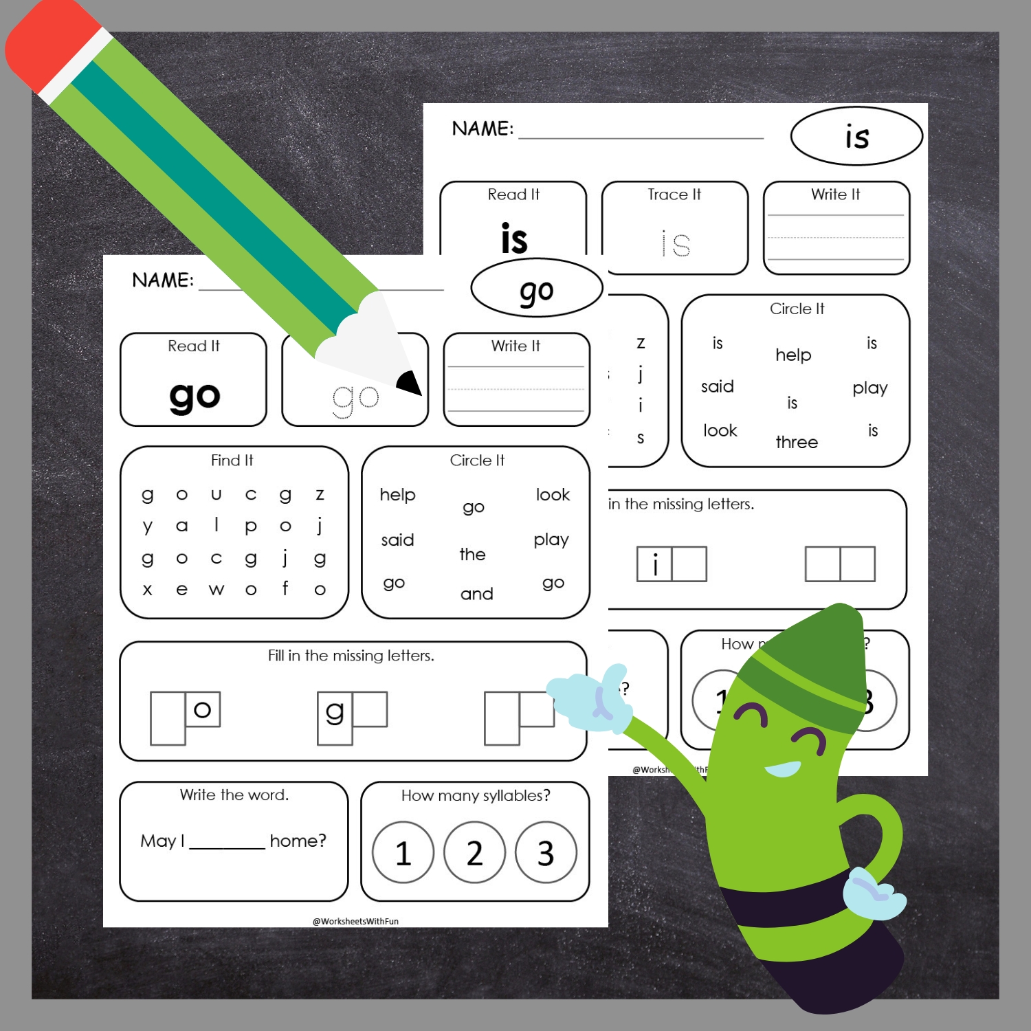 Sight Word Worksheets for Kindergarten - 40 Pages | Made By Teachers