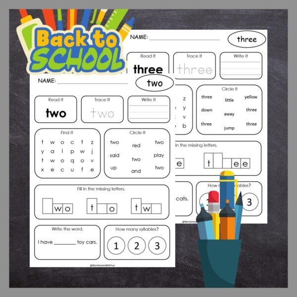 Sight Word Worksheets for Kindergarten - 40 Pages | Made By Teachers
