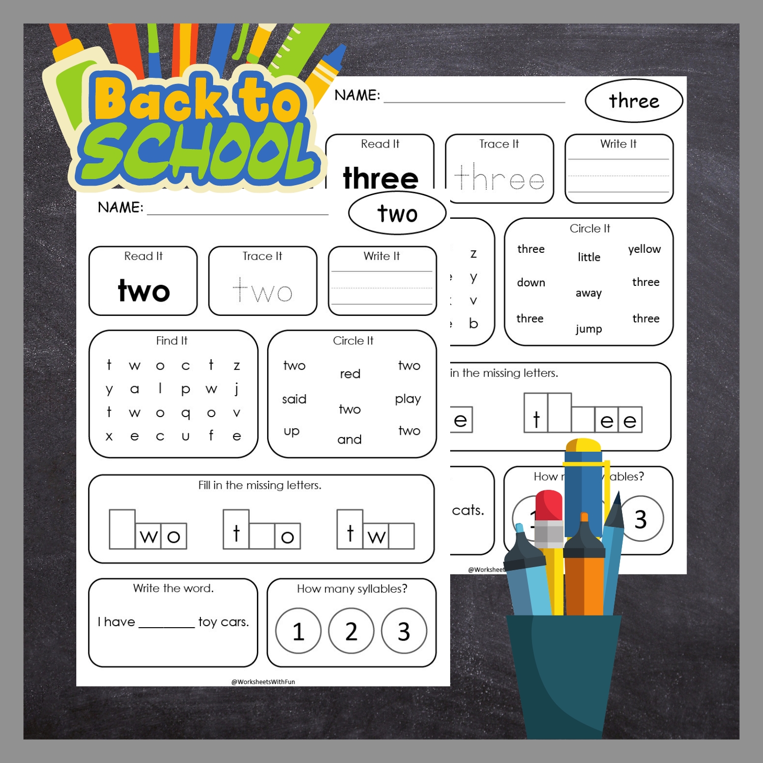 Sight Word Worksheets for Kindergarten - 40 Pages | Made By Teachers