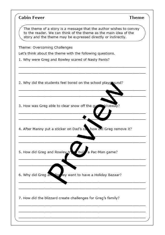 Jeff Kinney "Cabin Fever" worksheets | Made By Teachers