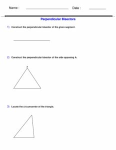 Construct the perpendicular bisector - Perpendicular Bisector ...